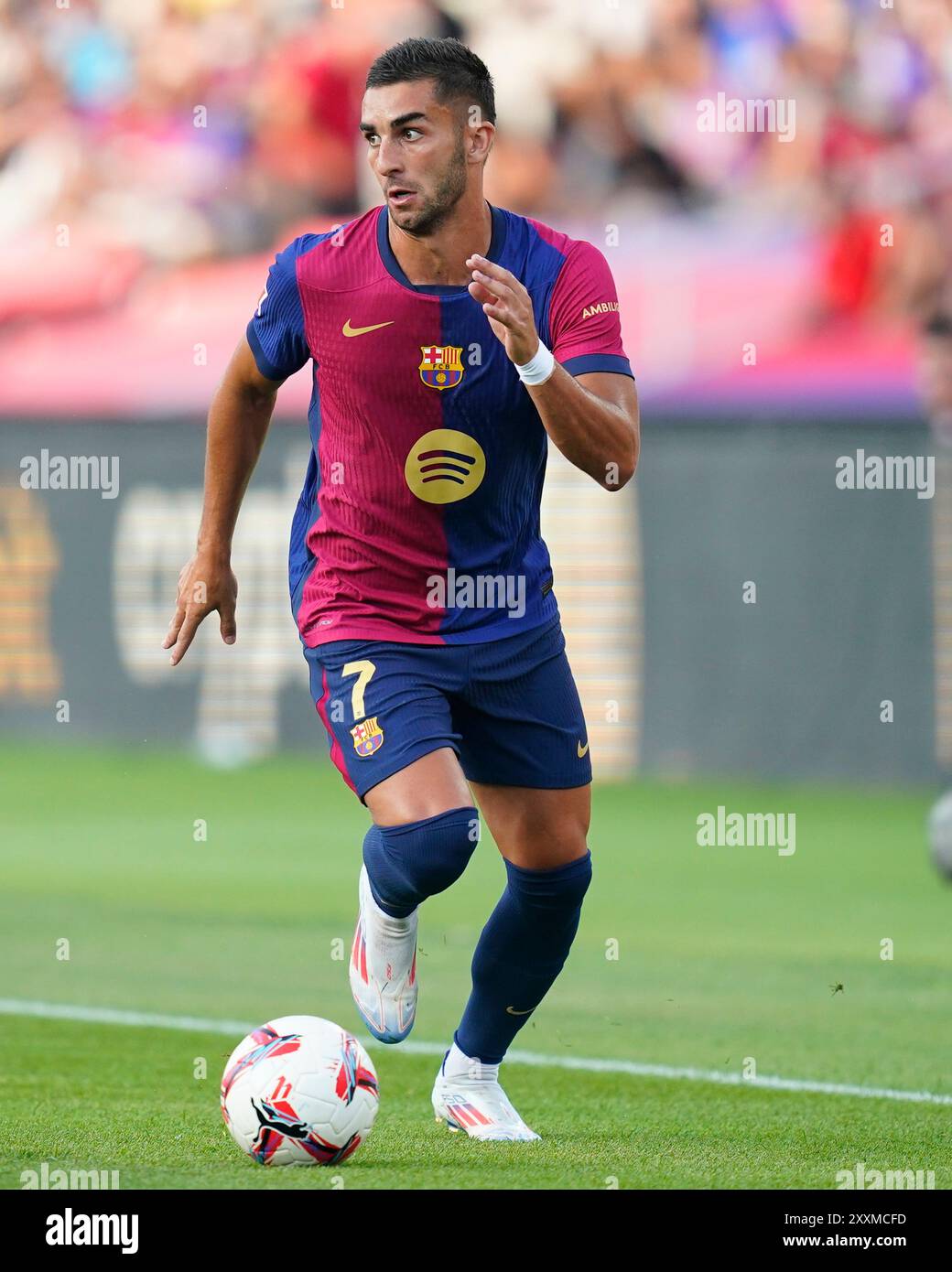 Barcelona, Spain. 24th Aug, 2024. Ferran Torres of FC Barcelona during ...