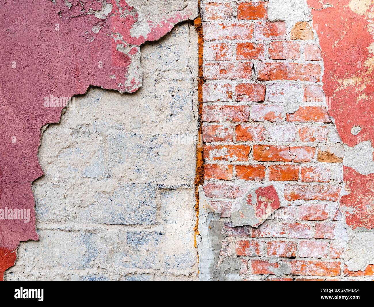 architecture background - old walls of urban houses in Zelenogradsk ...