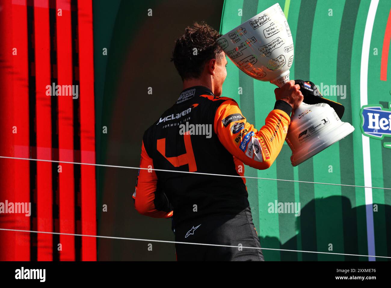 Zandvoort, Netherlands. 25th Aug, 2024. Race winner Lando Norris (GBR ...