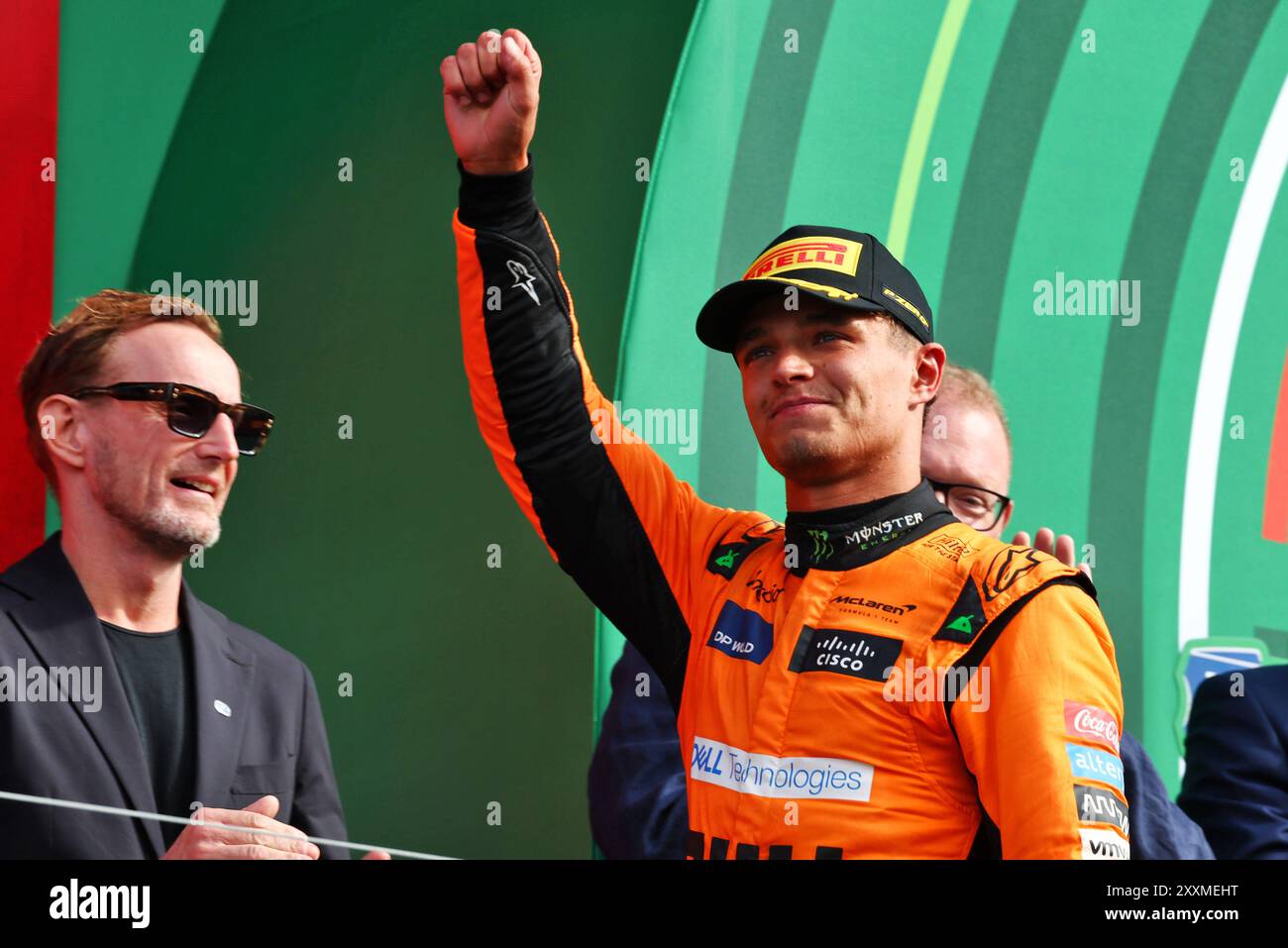 Zandvoort, Netherlands. 25th Aug, 2024. Race winner Lando Norris (GBR ...
