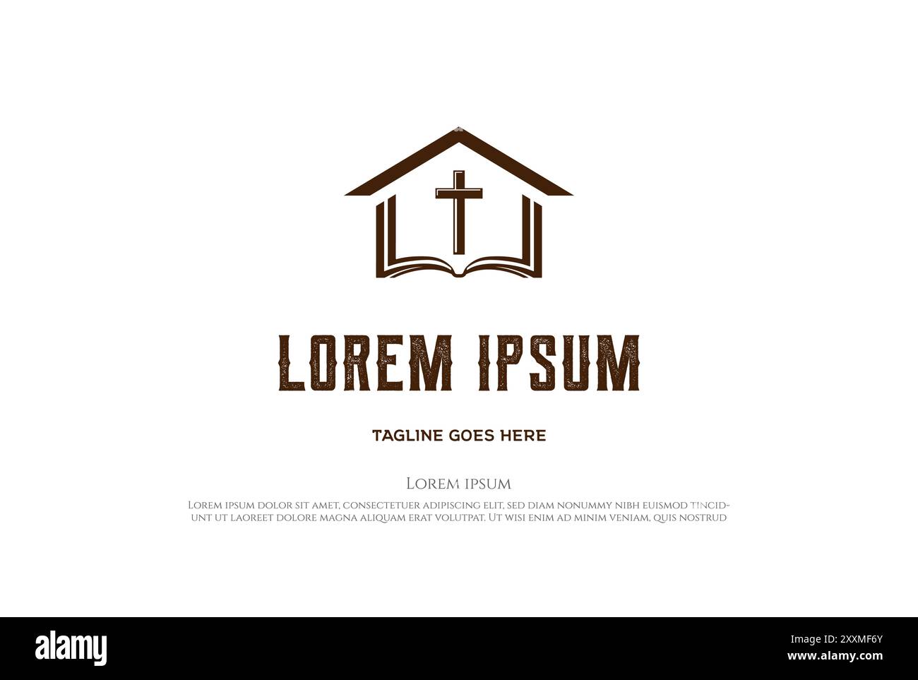 Simple Jesus Christian Cross with Bible for Church Chapel or School ...