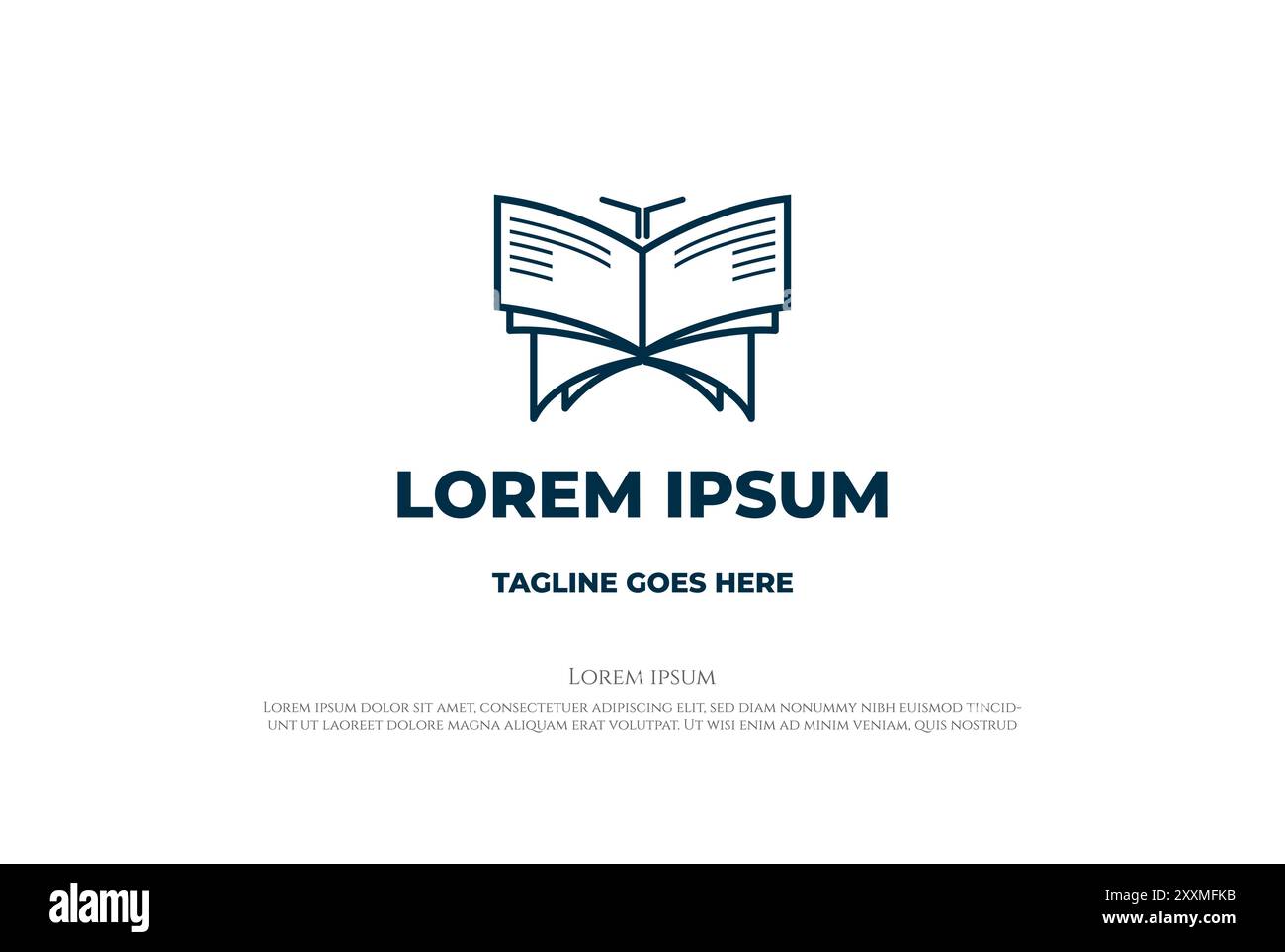 Geometric Butterfly Paper Newspaper Book Sheet Logo Design Vector Stock ...