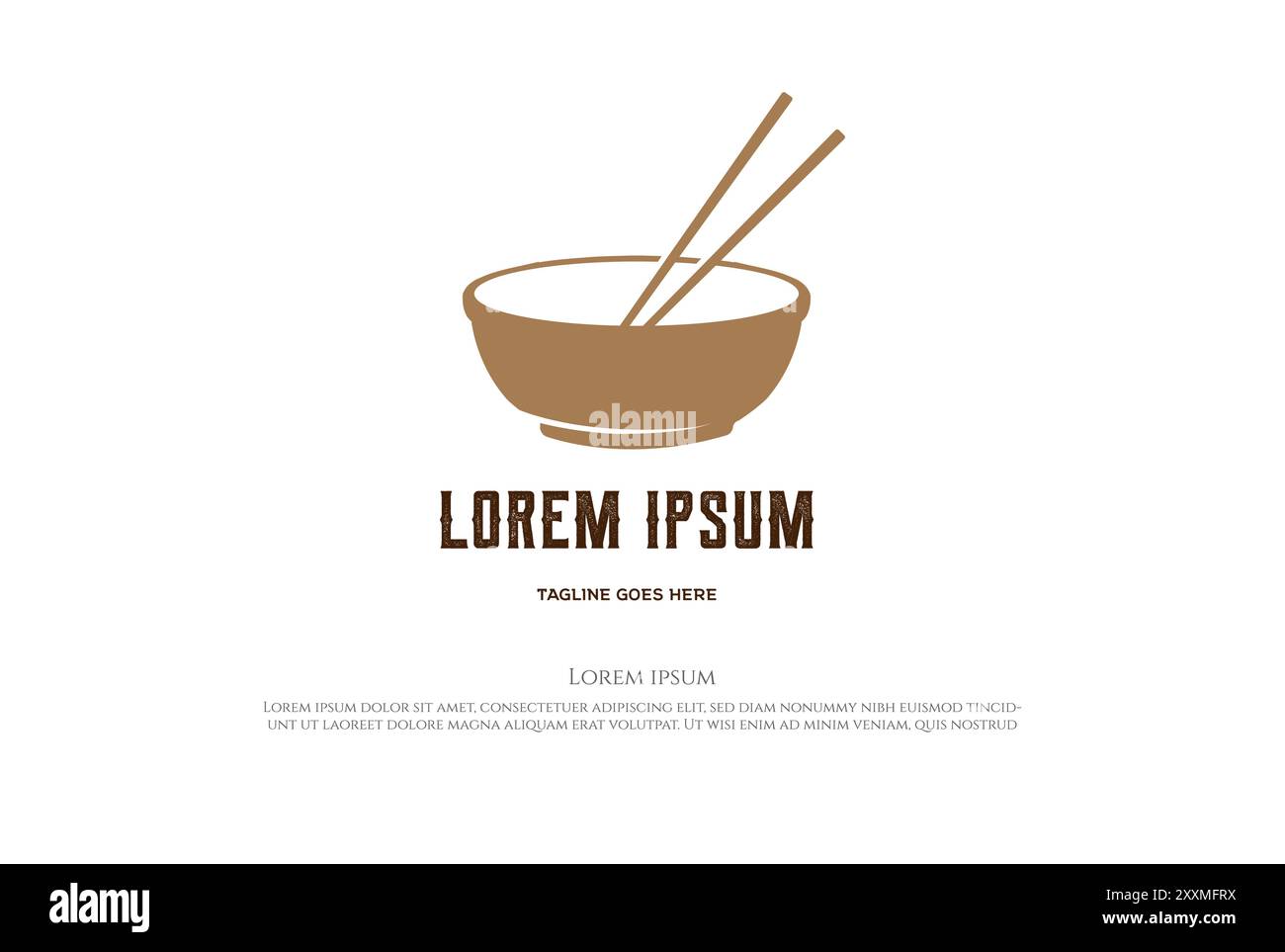 Bowl with Chopstick for Asian Oriental Japanese Korean Chinese Food ...