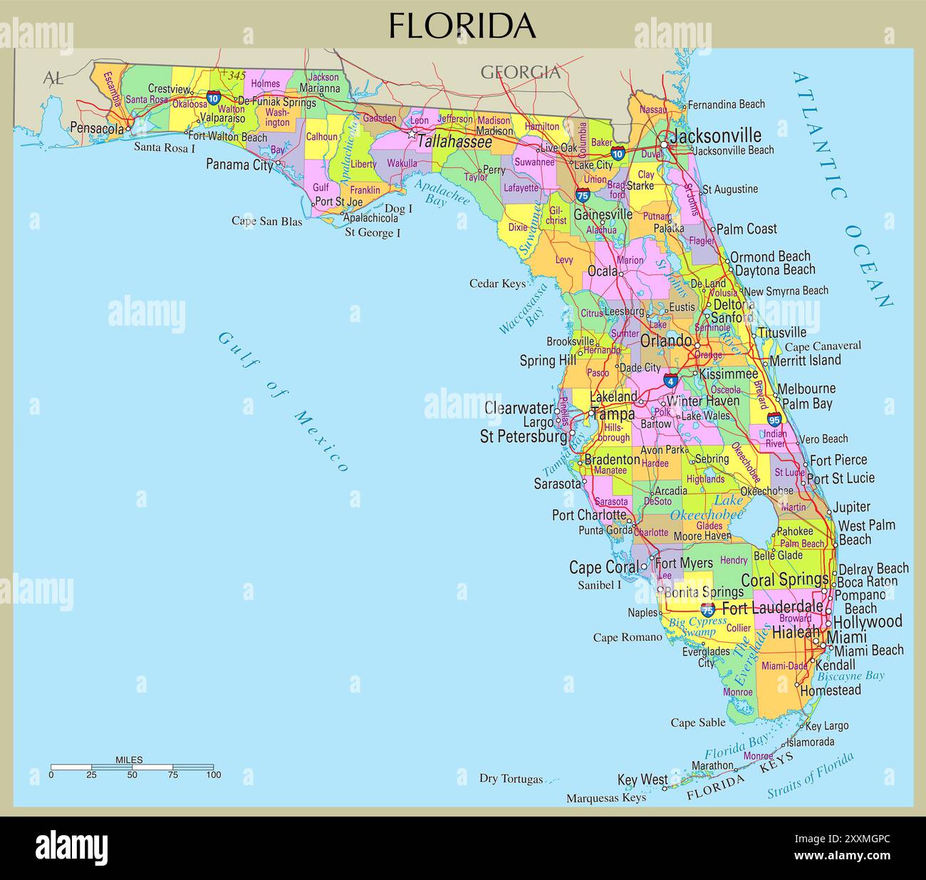 Florida us federal state Stock Vector Images - Alamy