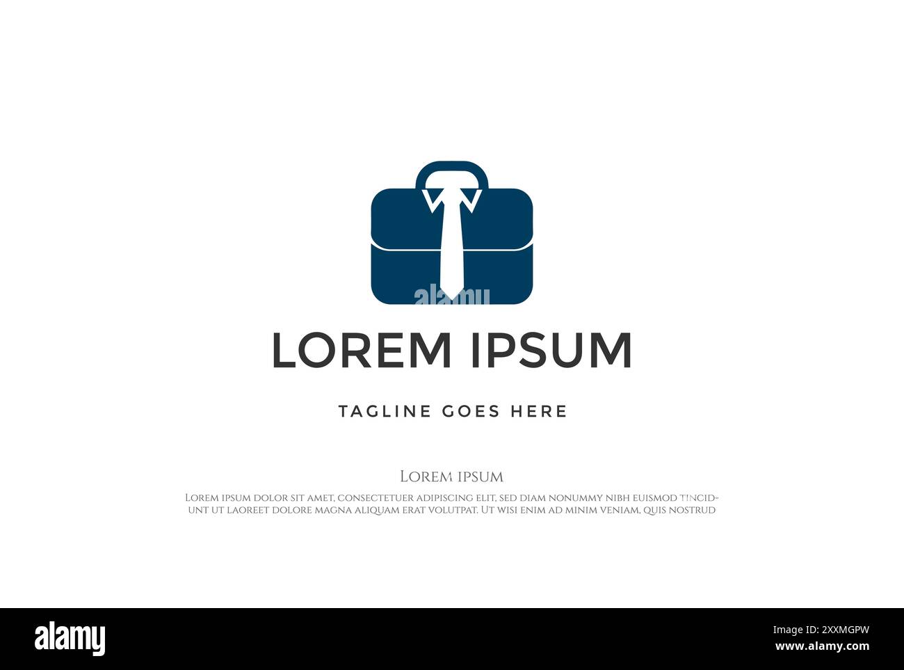 Business Bag with Tie for Fashion Logo Design Vector Stock Vector Image ...