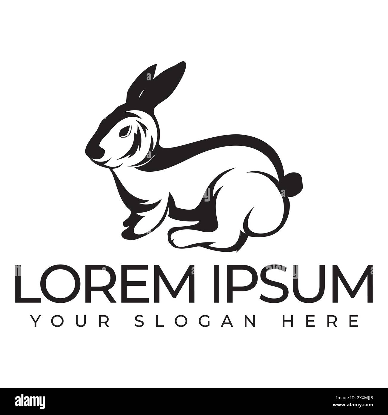 Rabbit logo vector illustrations design icon symbol Stock Vector Image ...