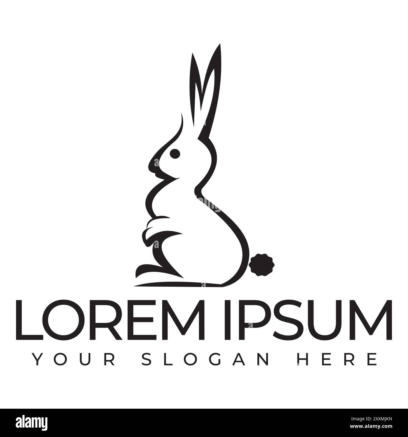 Rabbit logo vector illustrations design icon symbol Stock Vector Image ...