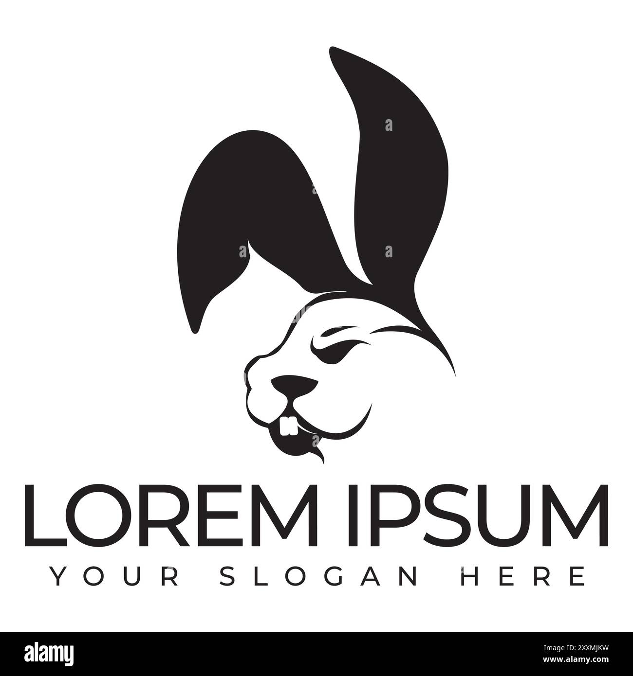 Rabbit logo vector illustrations design icon symbol Stock Vector Image ...