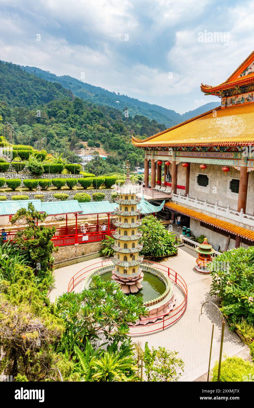 A view looking across the central courtyard towards Avalokitesvara Hall ...