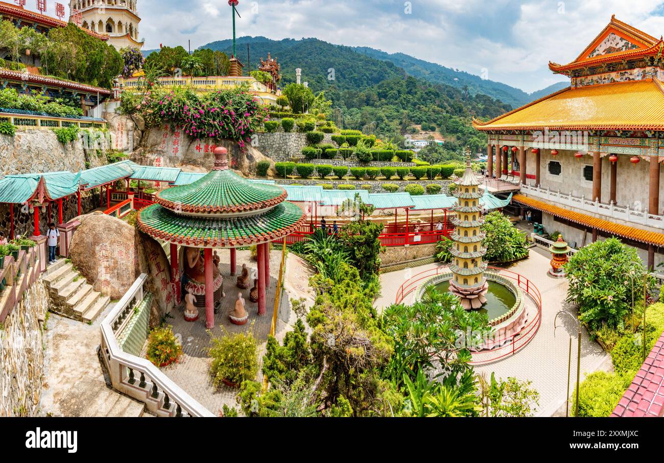 The Central Courtyard, a garden on the mid-tier of Kek Lok Si Buddhist ...
