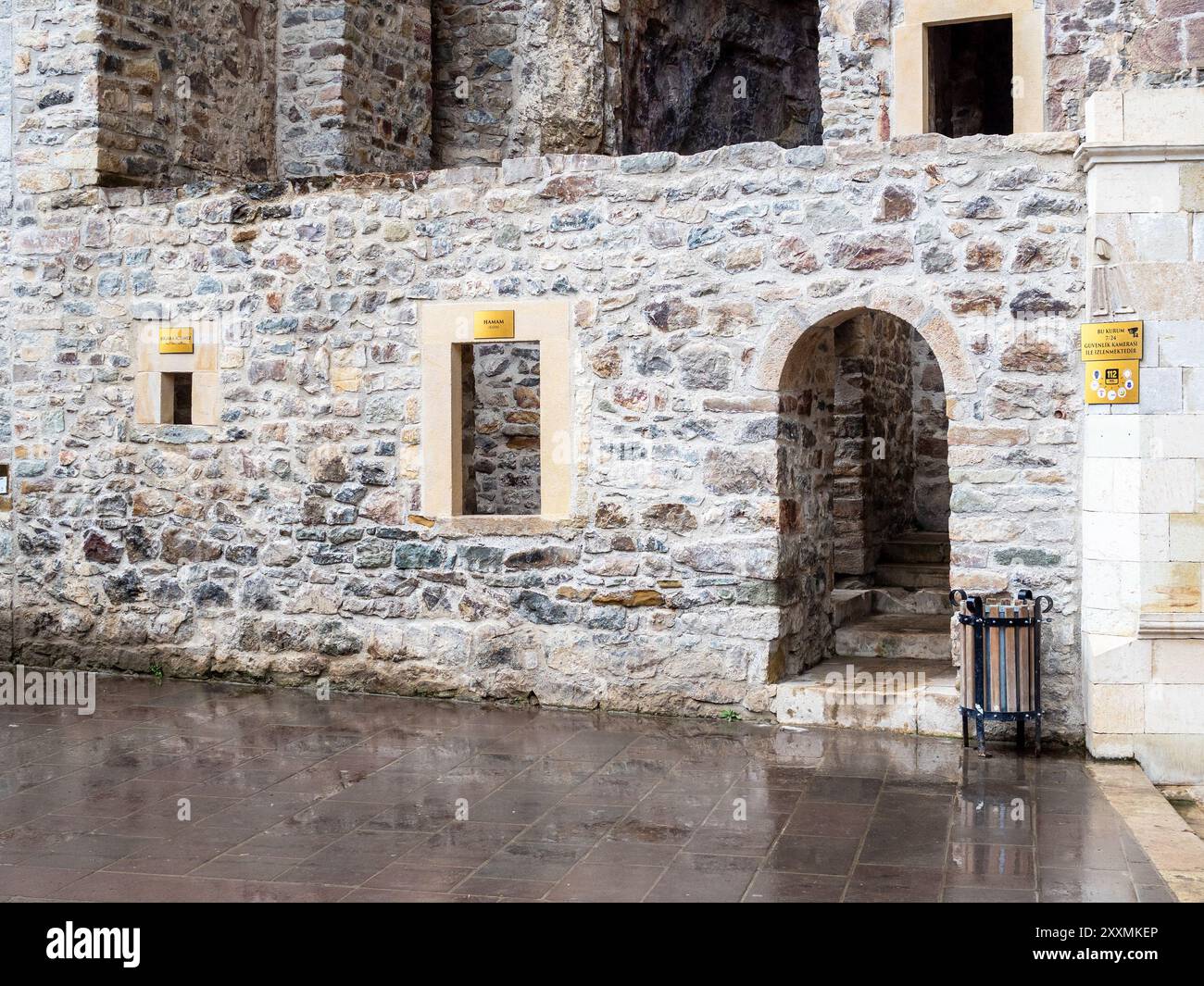 Sumela, Turkey - May 5, 2024: stone wall in Sumela Monastery. Sumela ...
