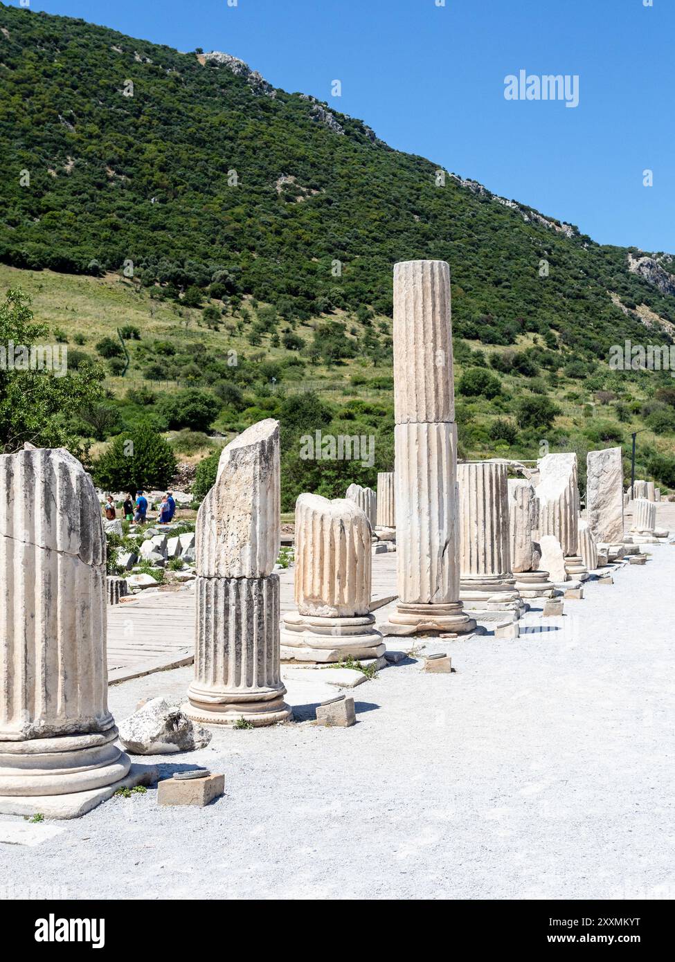 Selcuk, Turkey - May 12, 2024: colonnade of State Agora in Ancient ...