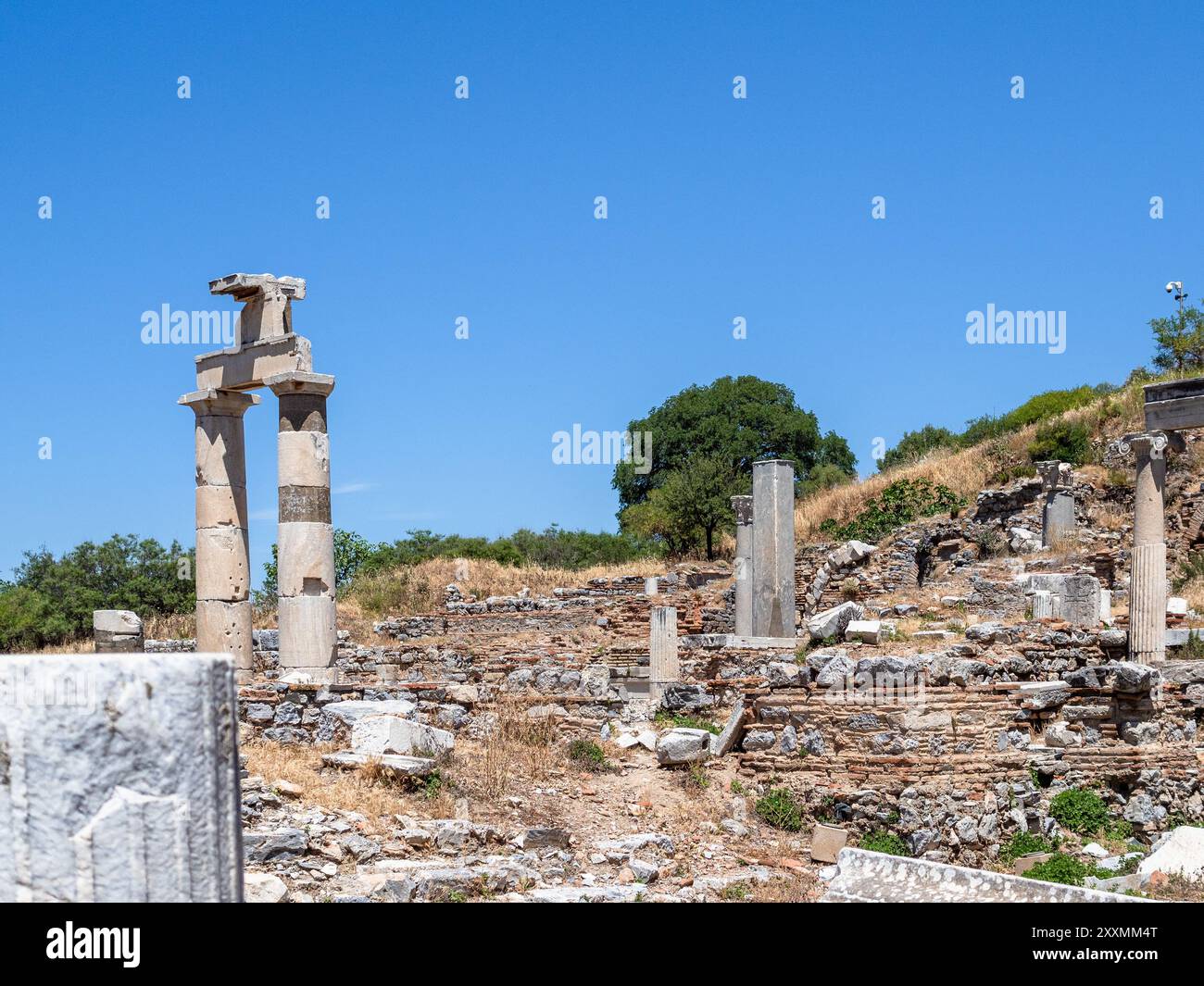 Selcuk, Turkey - May 12, 2024: ruines of Prytaneion in Ancient Greece ...