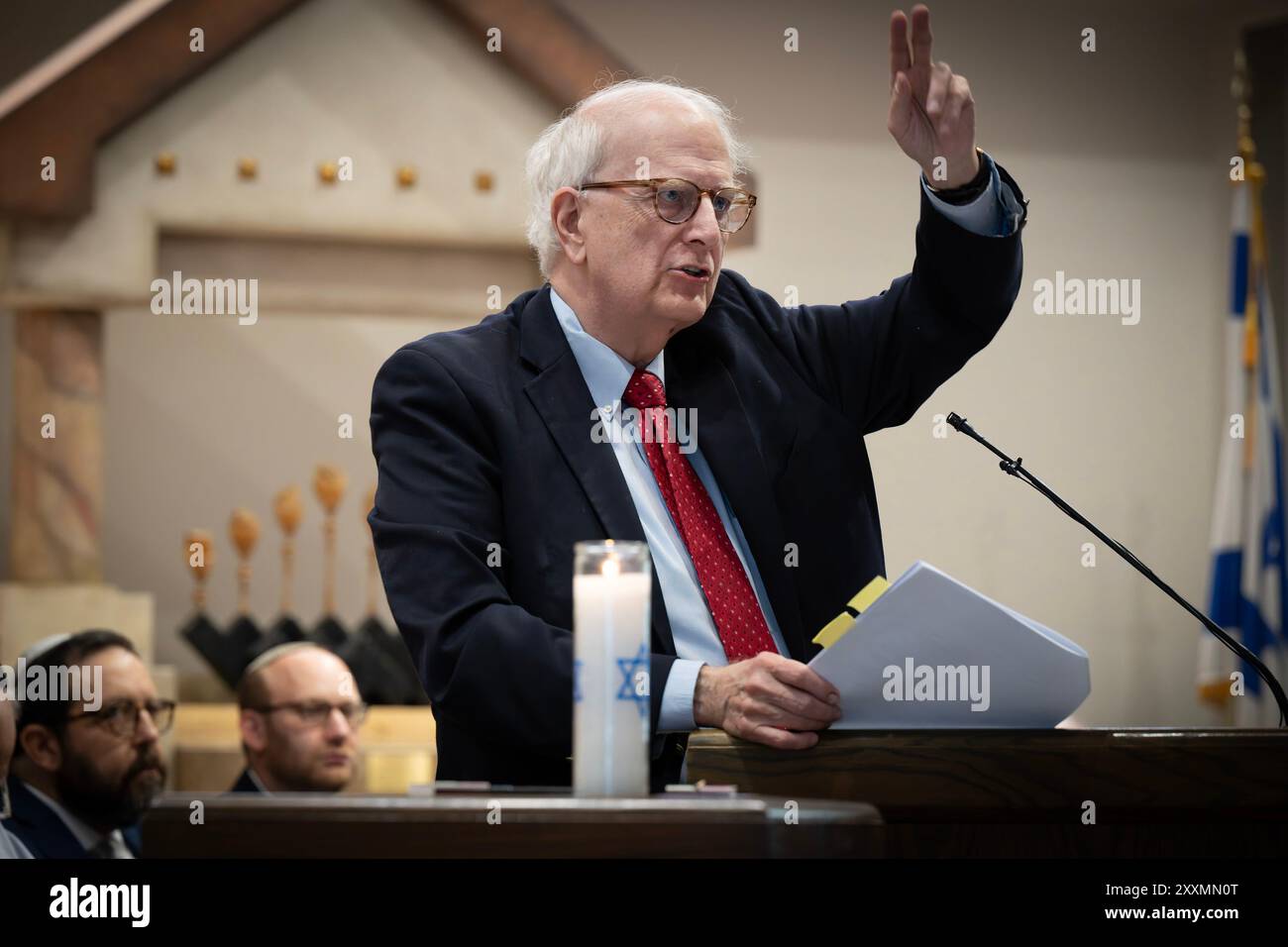 Marietta, Georgia, USA. 18th Aug, 2024. Former Georgia Gov. Roy Barnes ...