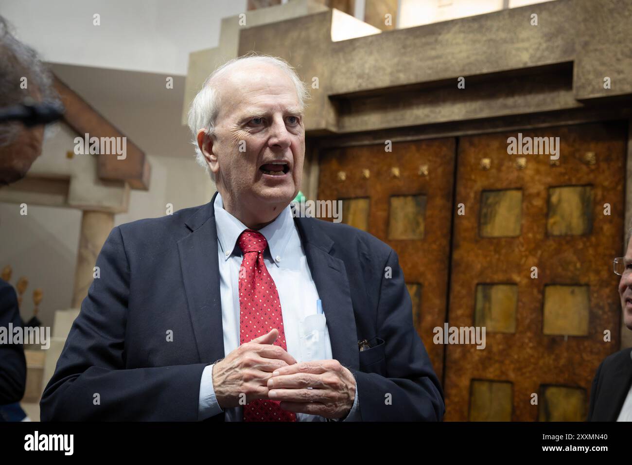Marietta, Georgia, USA. 18th Aug, 2024. Former Georgia Gov. Roy Barnes ...