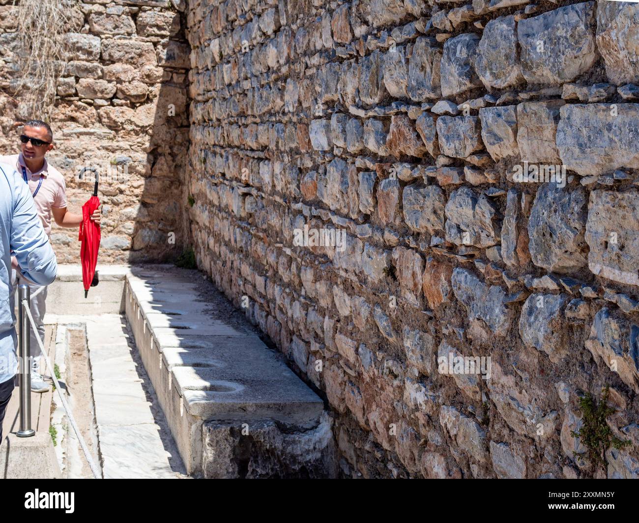 Selcuk, Turkey - May 12, 2024: ancient public toilet Latrinas in ...