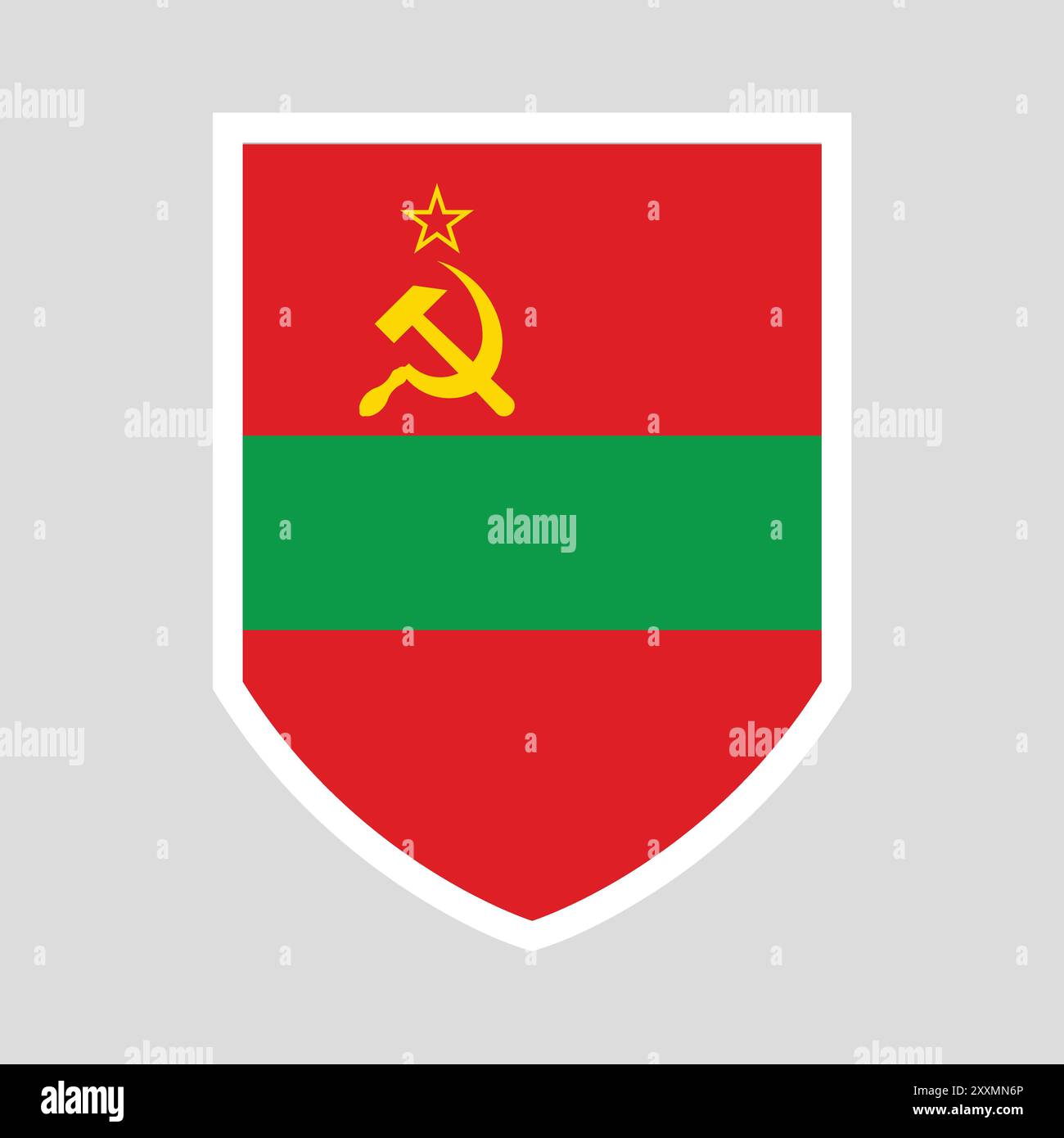 Flag Icon Set in Shield Frame Stock Vector Image & Art - Alamy