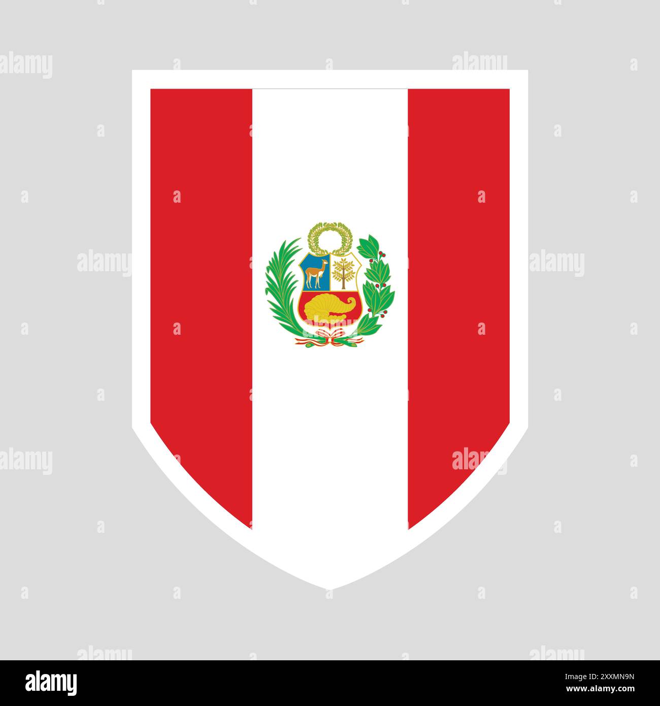 Flag Icon Set in Shield Frame Stock Vector Image & Art - Alamy