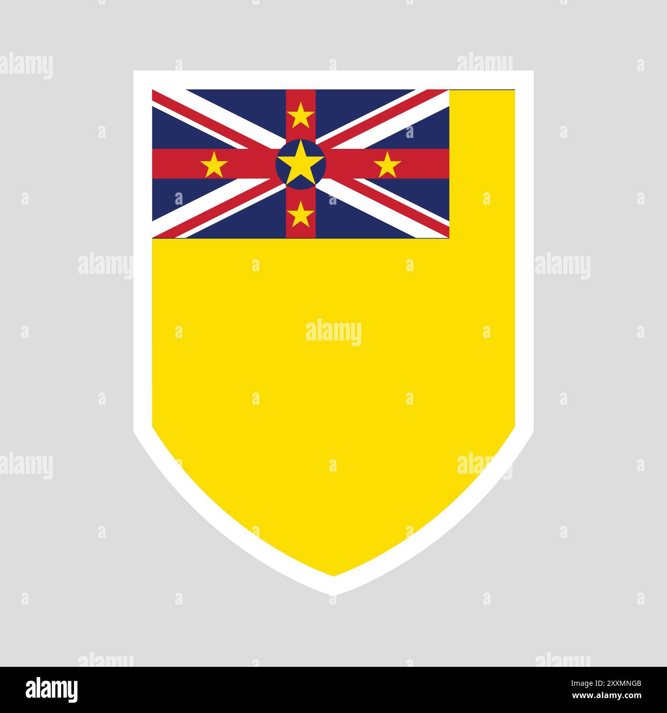 Flag Icon Set in Shield Frame Stock Vector Image & Art - Alamy