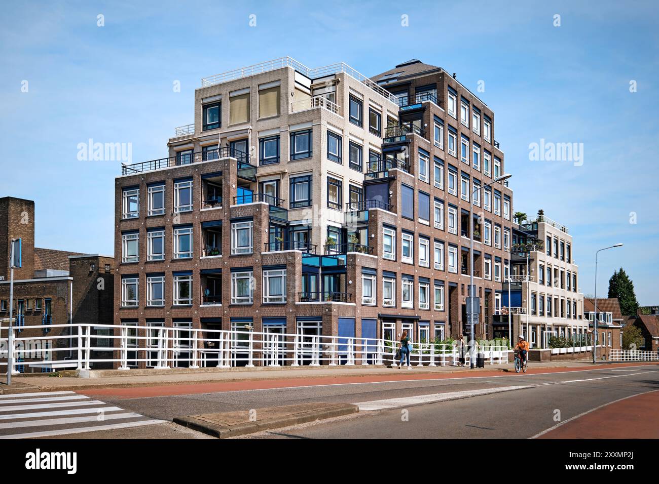 Maastricht, Netherlands - April 13, 2024: Modern Apartment building ...