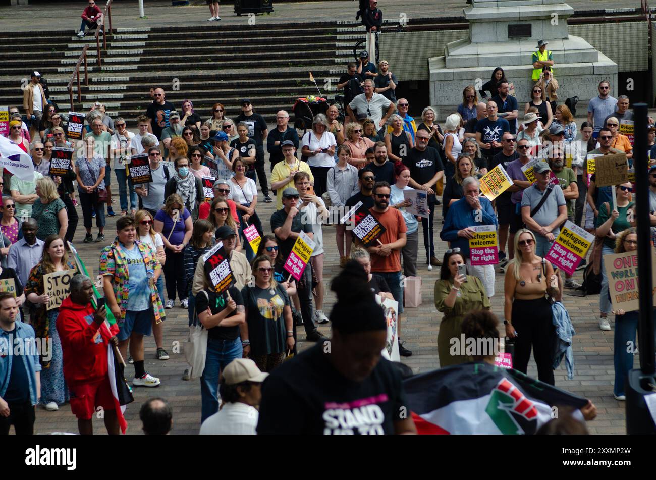 Portsmouth Unity Rally, With over 1000+ participants, began with a demo ...