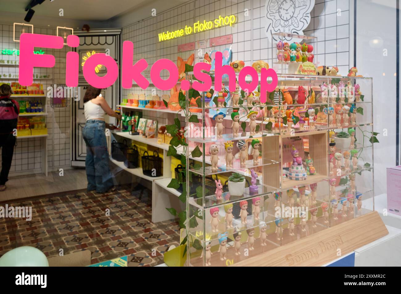 The Fioko shop selling Sonny Angels on the Passage Choiseul covered ...