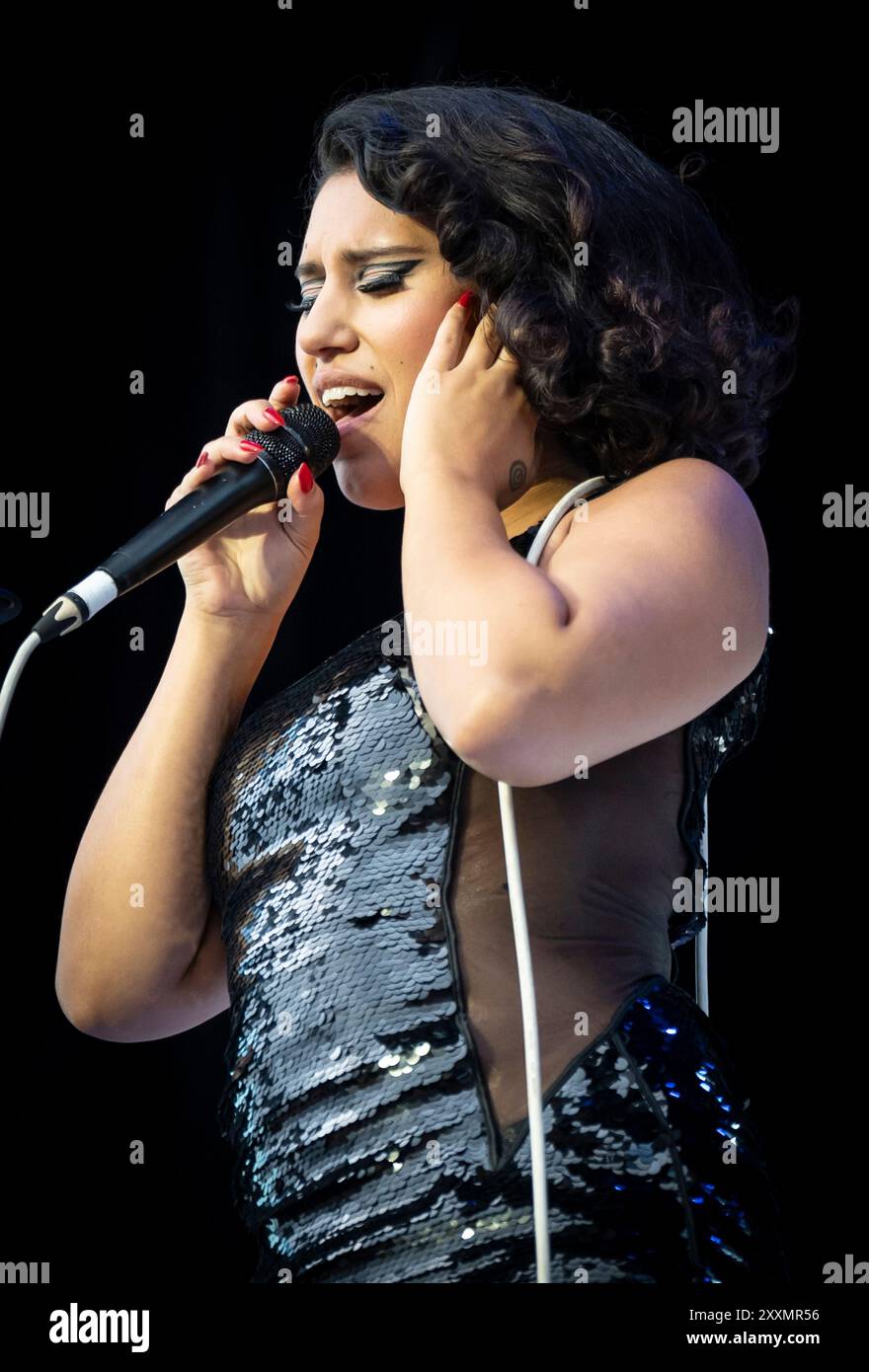 EDITORIAL USE ONLY Raye performing during the Leeds Festival 2024 at ...