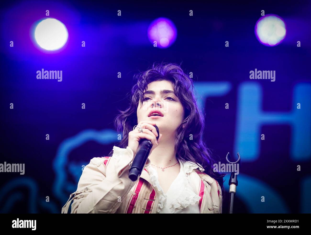 EDITORIAL USE ONLY The Last Dinner Party lead singer Abigail Morris ...