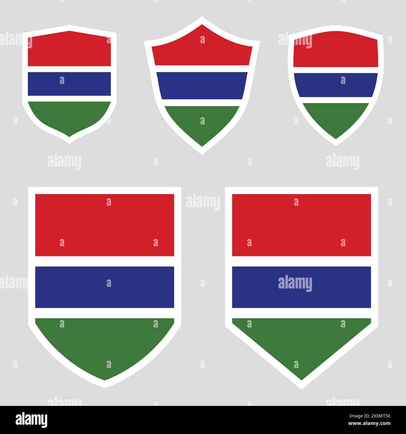 Flag Set in Shield Frame Stock Vector Image & Art - Alamy