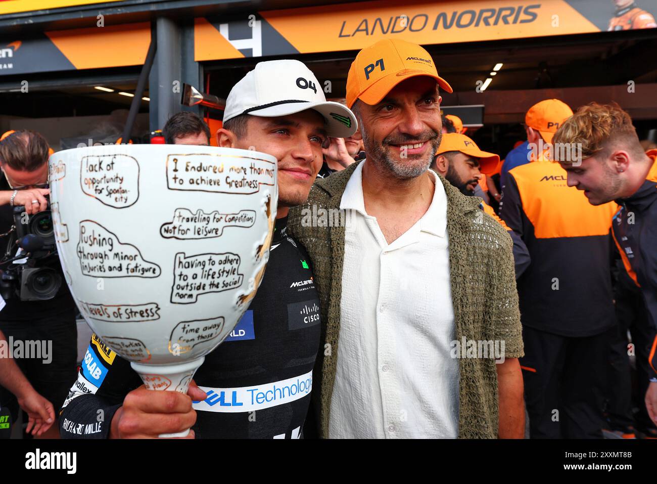 Zandvoort, Netherlands. 25th Aug, 2024. Race winner Lando Norris (GBR ...
