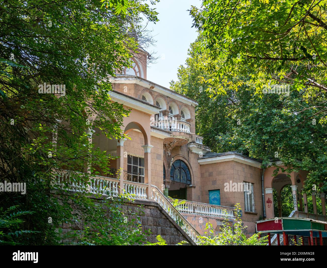 Yerevan, Armenia - August 5, 2024: abandoned building of Hayrenik ...