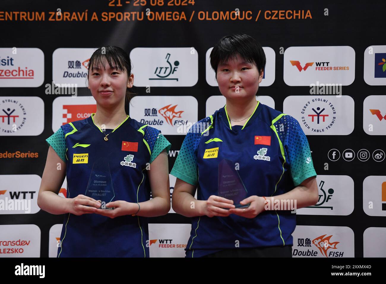 Olomouc, Czech Republic. 25th Aug, 2024. Women's Doubles - Final of WTT Feeder in Olomouc, Czech ...