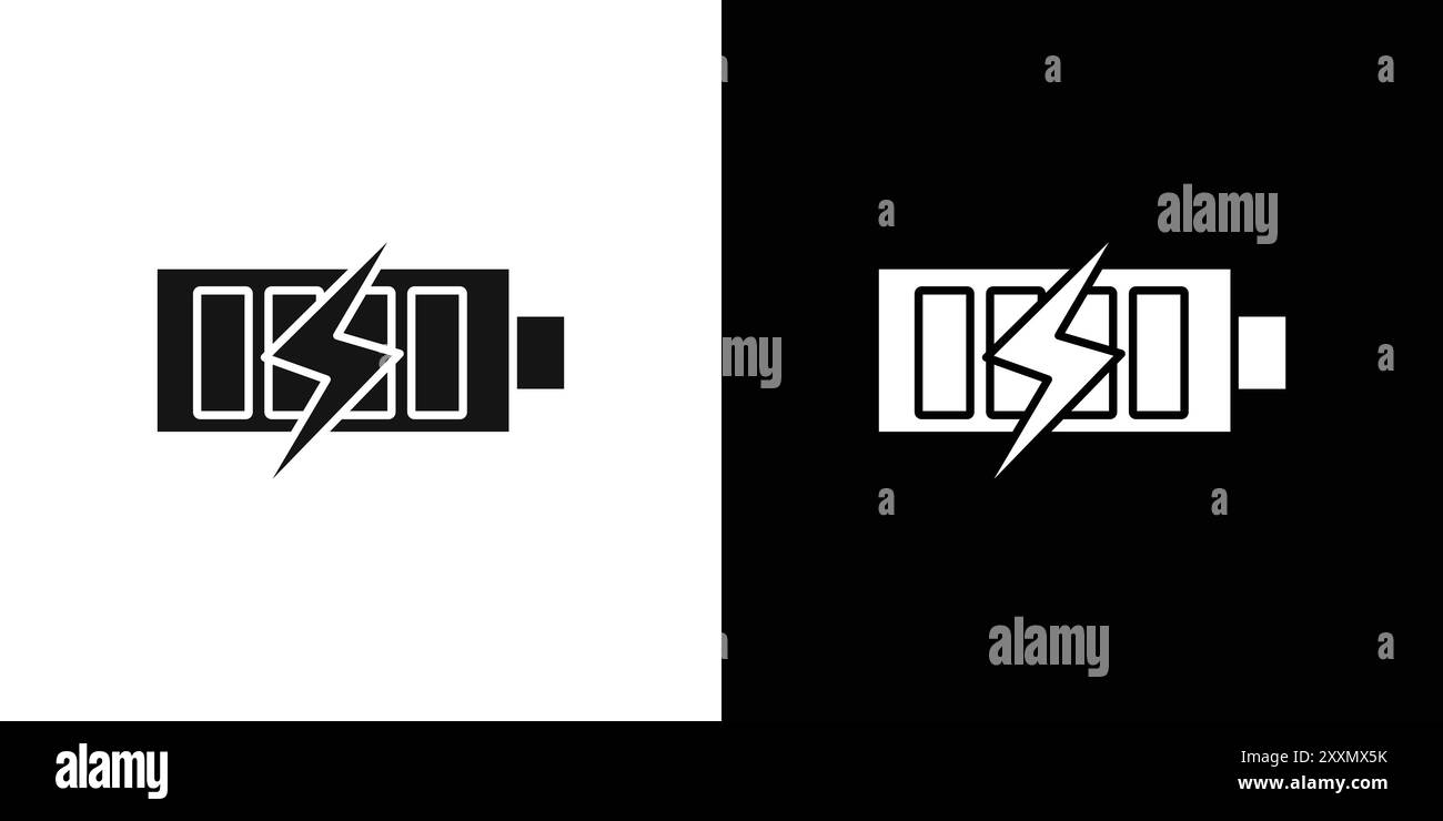 Battery charging icon vector logo set collection or bundle pack group ...