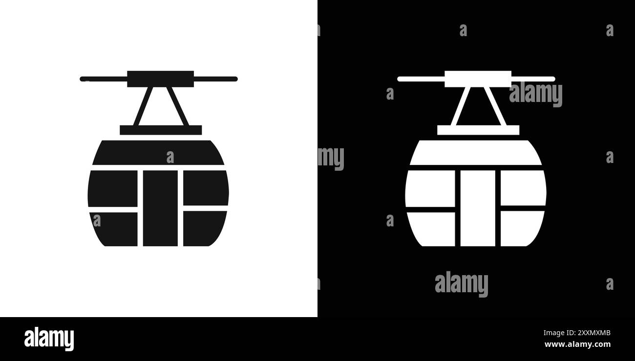 aerial tramway icon vector logo set collection or bundle pack group ...