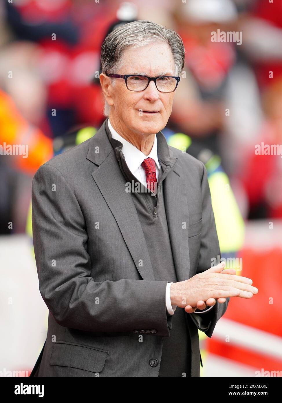 Liverpool owner John Henry during the Premier League match at Anfield ...