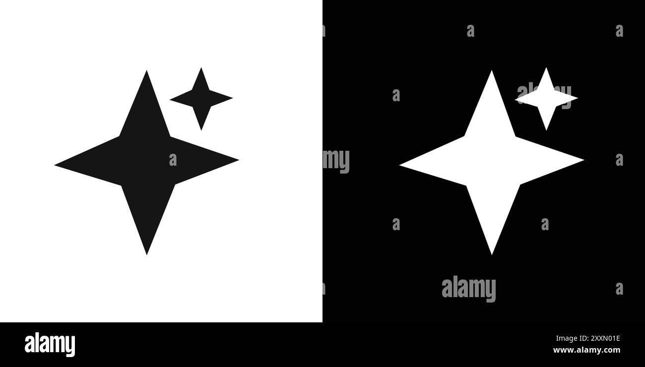 Diamond star icon vector logo set collection or bundle pack group Stock ...