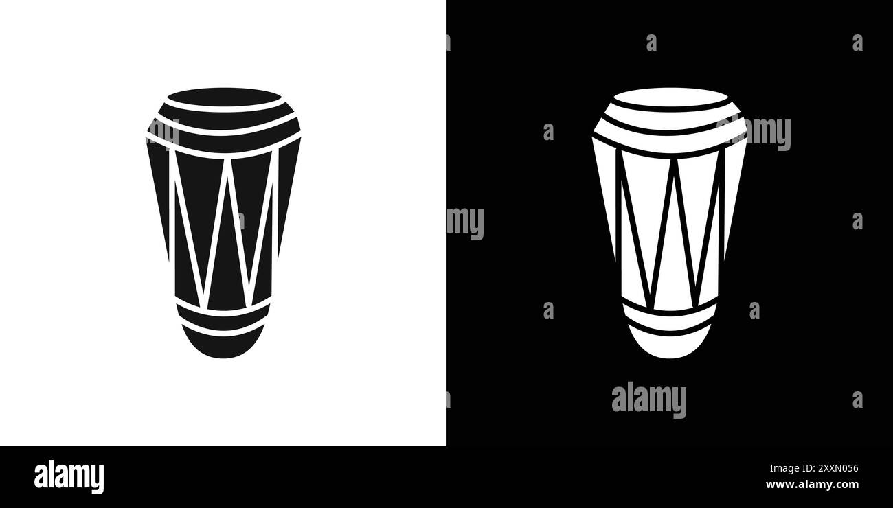 Conga drum icon vector logo set collection or bundle pack group Stock ...