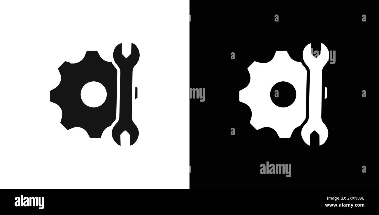 Engineering tool icon vector logo set collection or bundle pack group ...