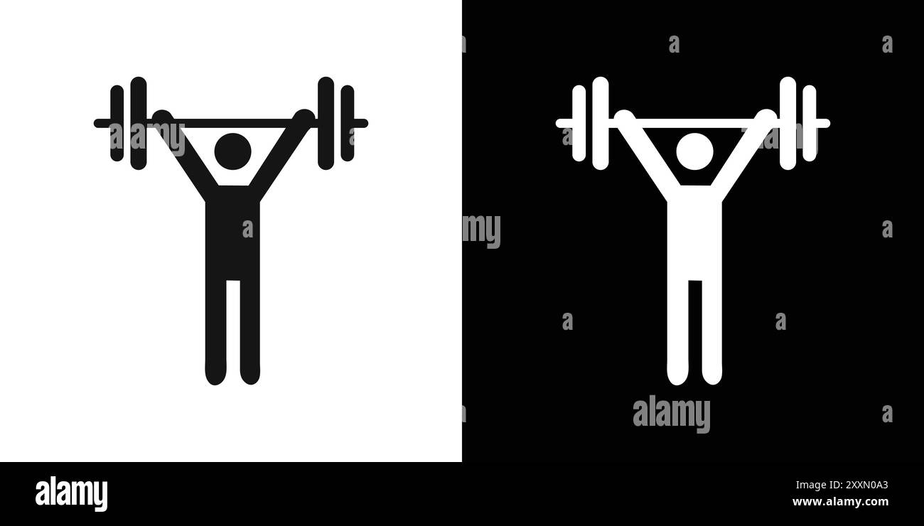 Fitness exercise icon vector logo set collection or bundle pack group ...