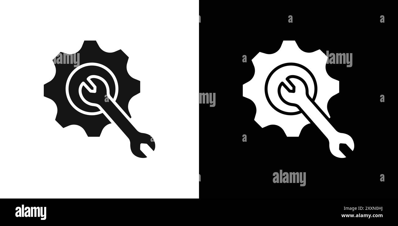 engineering service icon vector logo set collection or bundle pack ...