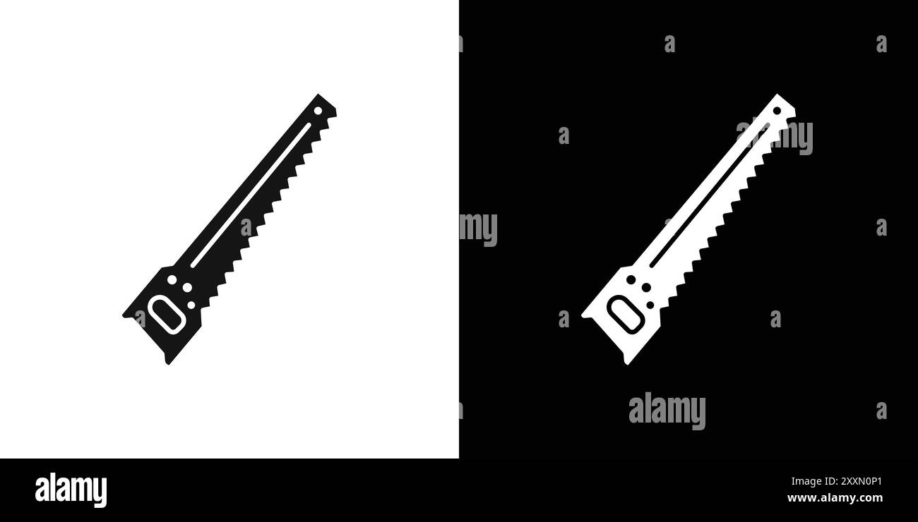 hacksaw icon vector logo set collection or bundle pack group Stock ...