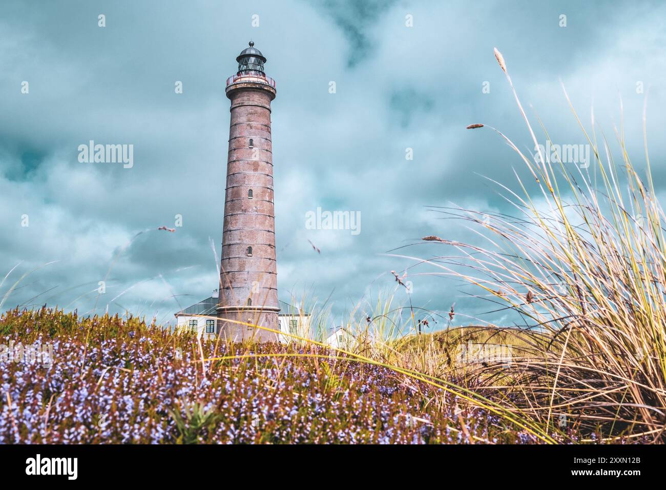 The Grey Lighthouse (Det Grå Fyr), Skagen, Denmark Stock Photo - Alamy