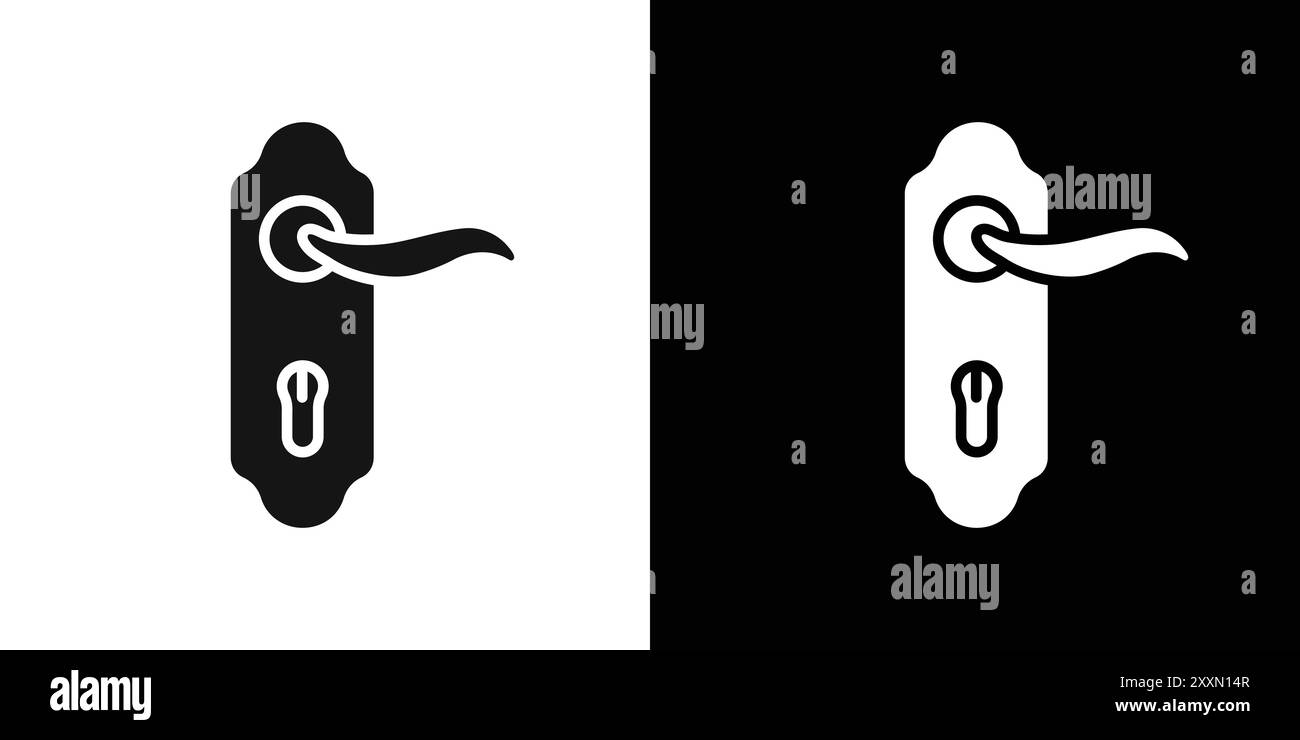 Door knob icon (2) vector logo set collection or bundle pack group ...