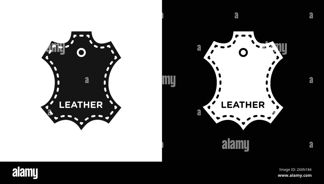 Leather Icon vector logo set collection or bundle pack group Stock ...
