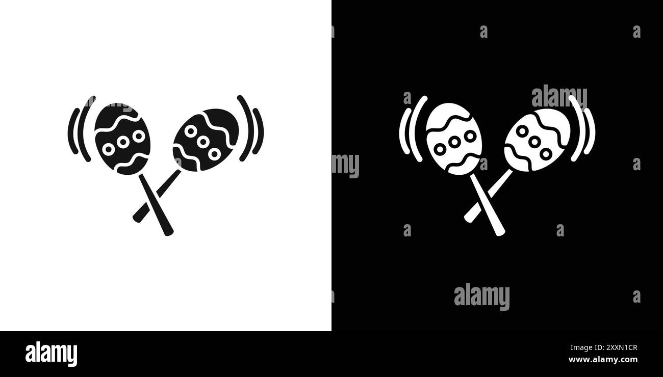 Maracas icon vector vectors hi-res stock photography and images - Alamy