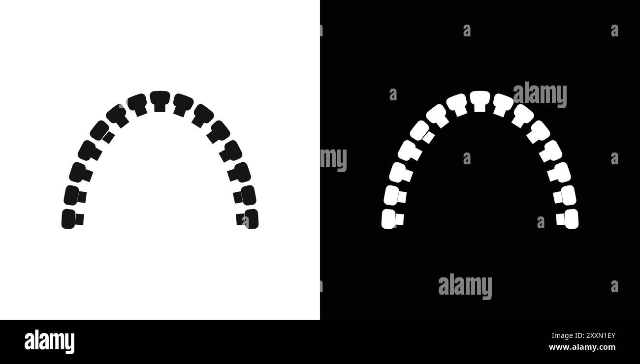 lingual braces icon vector logo set collection or bundle pack group Stock Vector Image & Art - Alamy