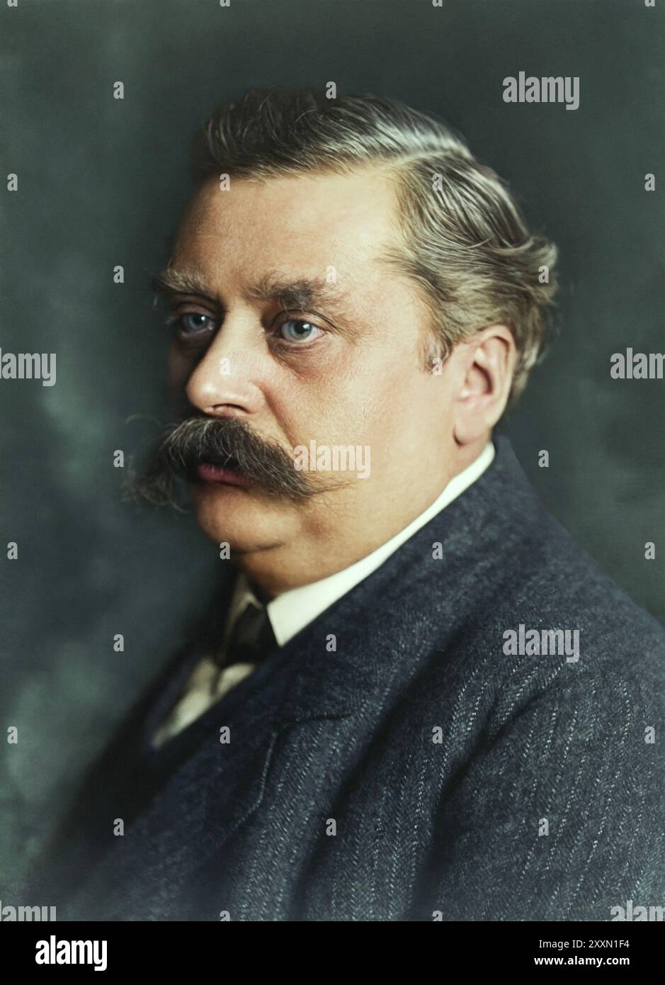 Alfred Werner. Circa 1914. By Franz Schmelhaus Stock Photo - Alamy
