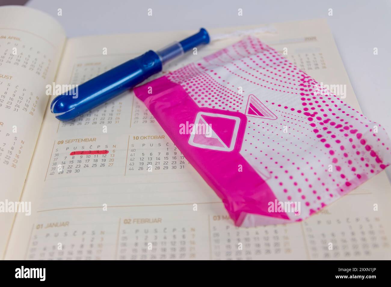 Menstrual period calendar monthly hi-res stock photography and images ...