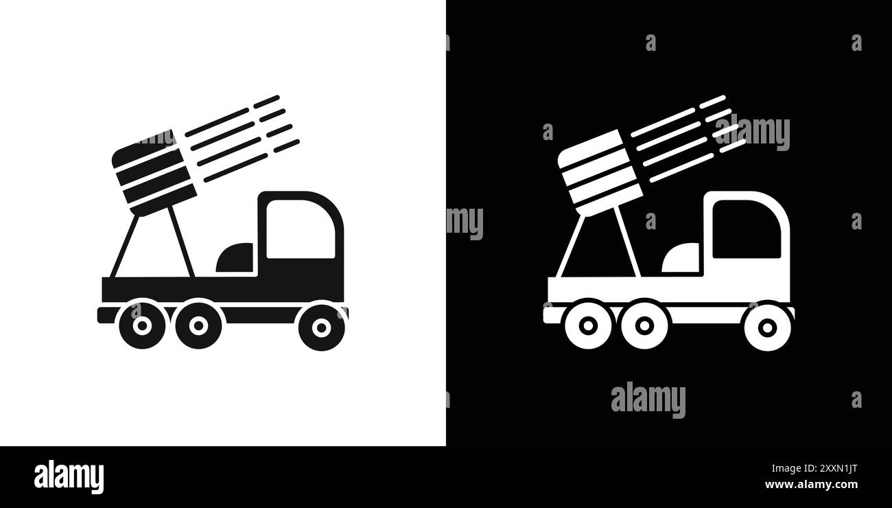 Missile Launcher icon vector logo set collection or bundle pack group ...