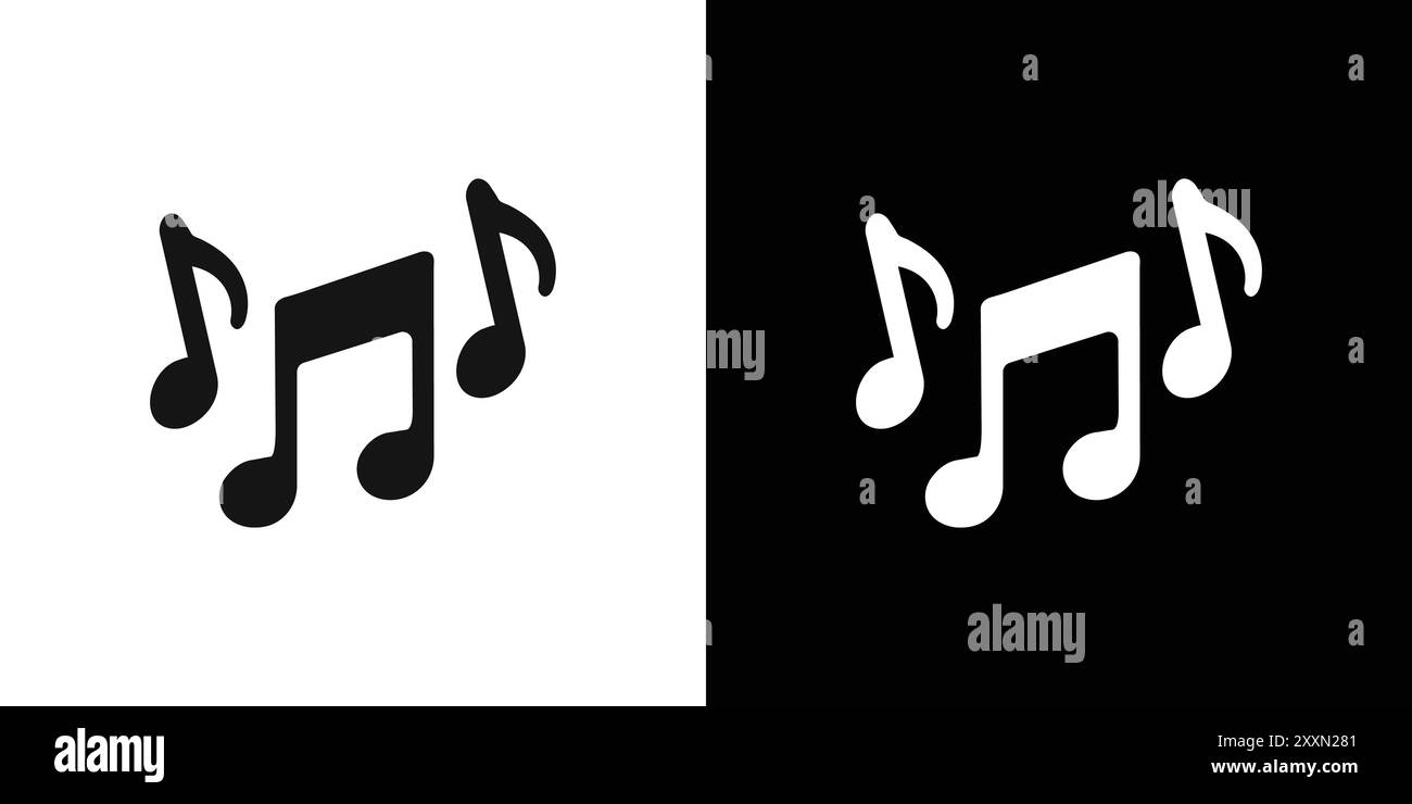 music note icon vector logo set collection or bundle pack group Stock ...
